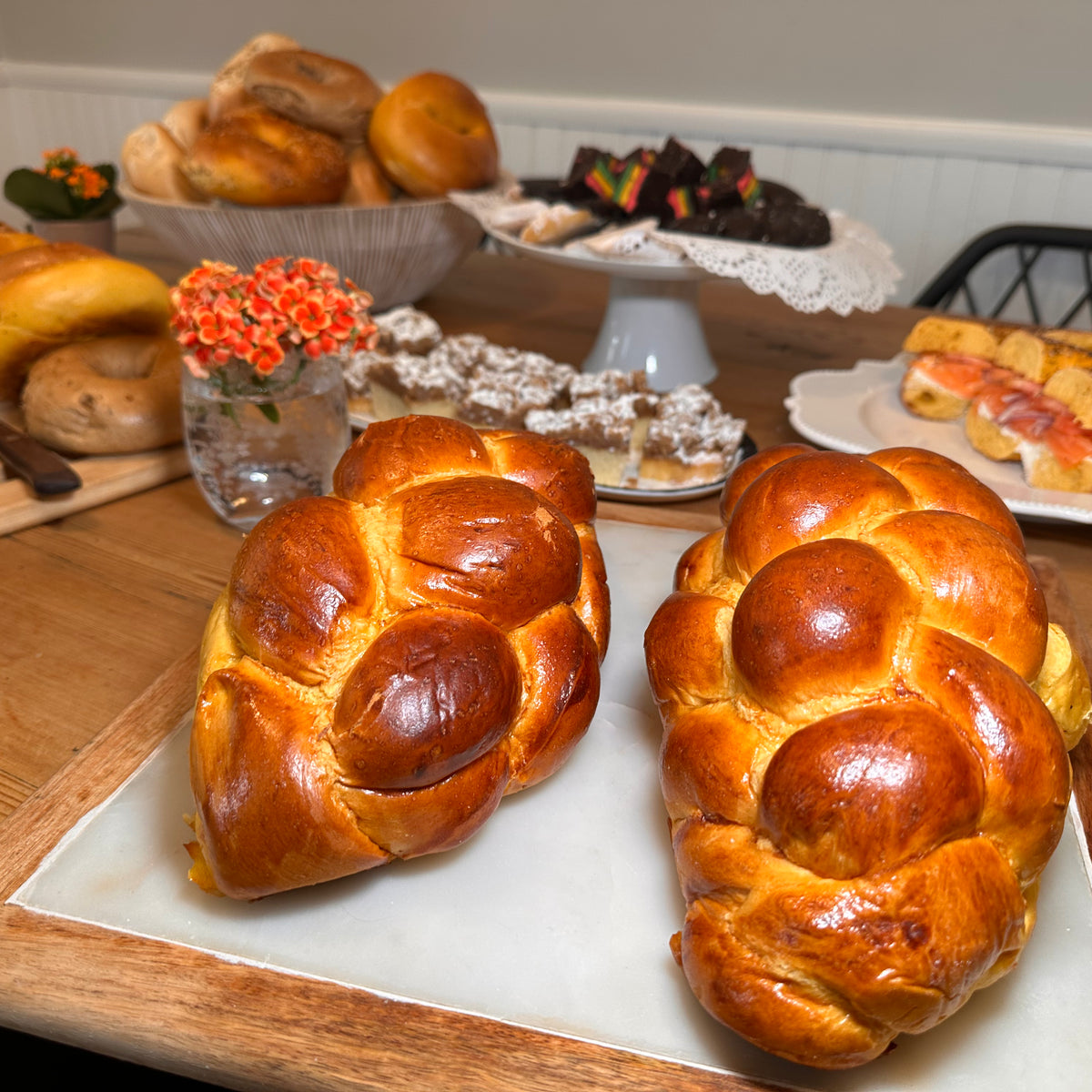 (2) Challah Breads – Bagel Shop Shipped
